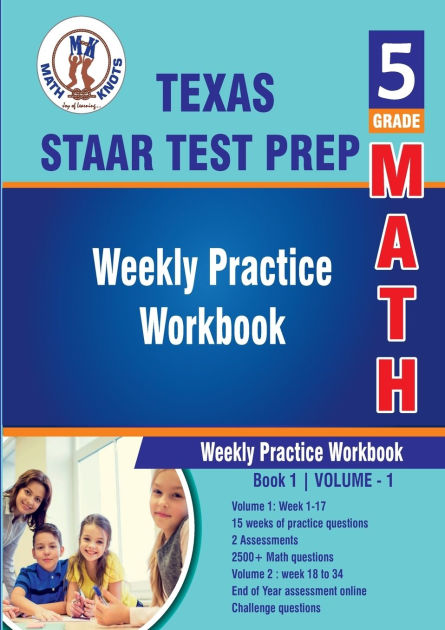 5th Grade Math: Texas State (STAAR) Test Prep : Weekly Practice ...