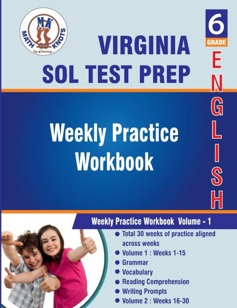 Virginia(SOL): 6th Grade ELA Test Prep : Weekly Practice Work Book ...