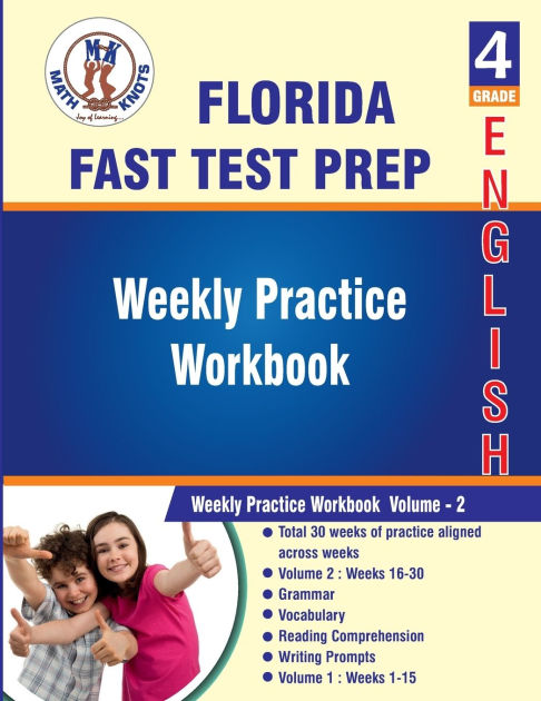Florida Standards Assessment (FSA) , 4th Grade ELA Test Prep : Weekly ...