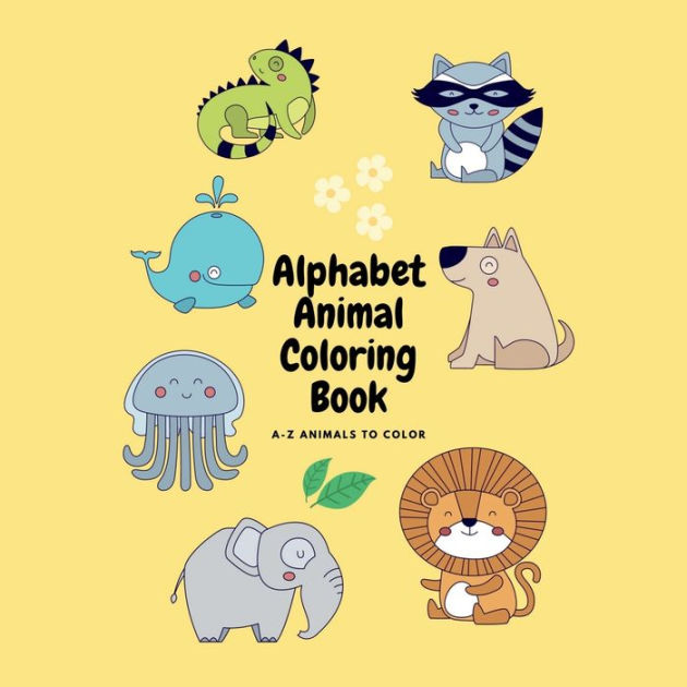 Alphabet Animal Coloring Book: A-Z Animals to Color by Megha Mariam ...