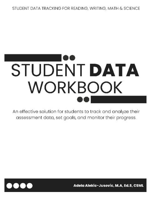 Student Data Workbook: An effective solution for students to track and ...