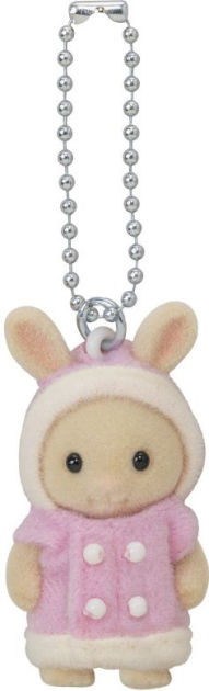 Calico Critters Fluffy Parka Milk Rabbit Baby Key Chain by Epoch ...