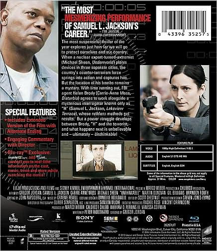 Unthinkable [Blu-ray] by Gregor Jordan, Gregor Jordan | Blu-ray ...