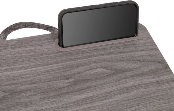 Lighted Elevation Lap Desk, Gray Woodgrain by Creative Manufacturing ...