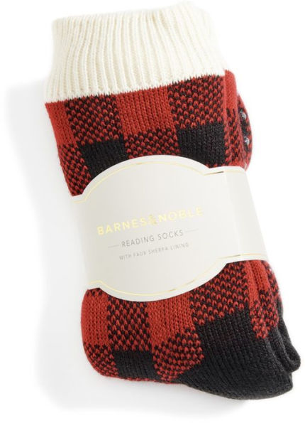 Red/Black Plaid Reading Socks by Giftcraft | Barnes & Noble®