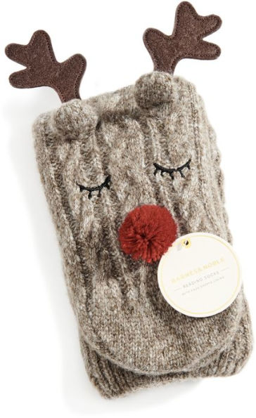 Adult Reindeer Reading Sock by Giftcraft | Barnes & Noble®