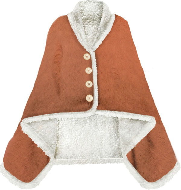 Reading Blanket Poncho, Fur by GiftCraft Import | Barnes & Noble®