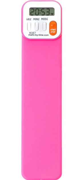 Pink Bookmark Reading Timer Bookmark by Mark-My-Time | Barnes & Noble®