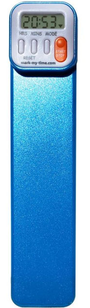 Mark-My-Time Metallic Blue Digital Bookmark by Reading Time Gifts ...
