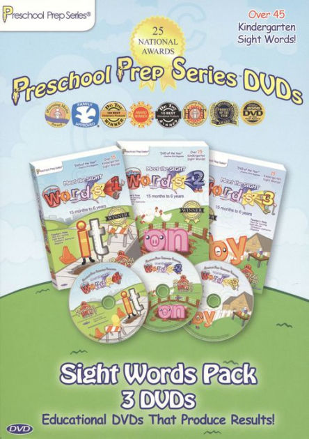 Preschool Prep Series: Sight Words Pack [3 Discs] by Preschool Prep ...