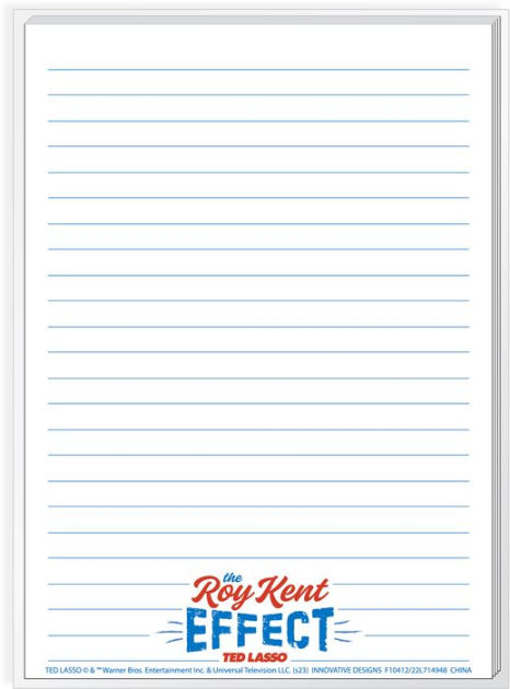 Ted Lasso Kent Effect 100 pg. Notepad by Innovative Designs | Barnes ...