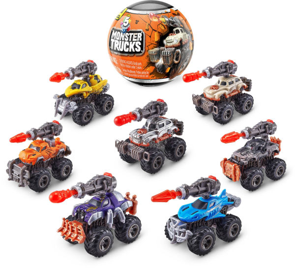 ZURU 5 SURPRISE Monster Trucks Series 1 Mystery Collectable Capsule 2 ...