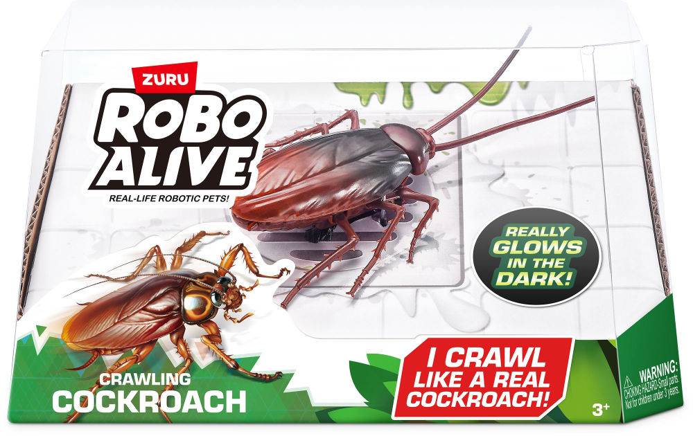Robo Alive Crawling Cockroach Glow in the Dark Robotic Toy by ZURU by ...