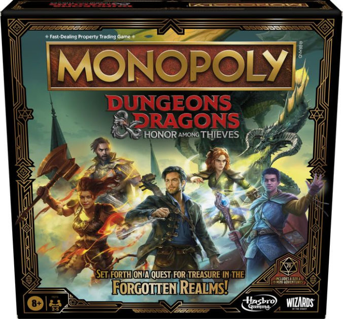 Monopoly Dungeons & Dragons: Honor Among Thieves Game by HASBRO, INC ...