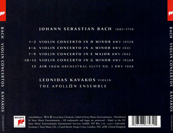 Bach: Violin Concertos by Leonidas Kavakos | CD | Barnes & Noble®