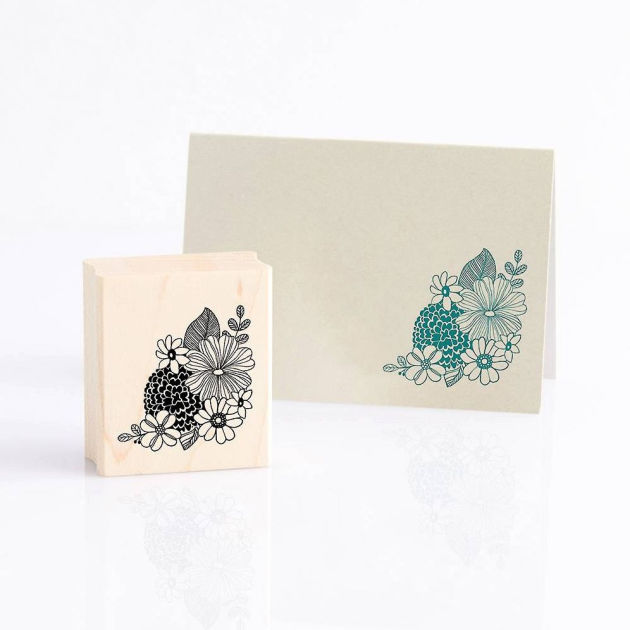 Sketch Flower Rubber Stamp by PaperSource | Barnes & Noble®