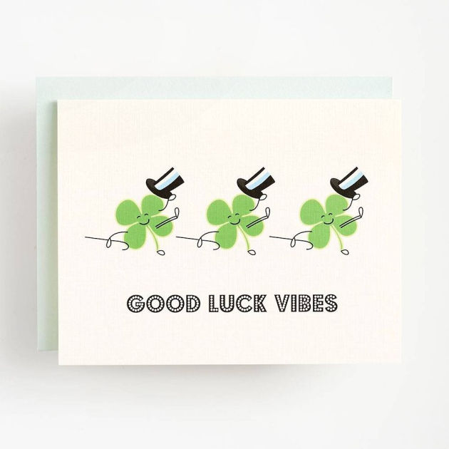 Dancing Clovers Good Luck Card by ILOOTPAPERIE | Barnes & Noble®