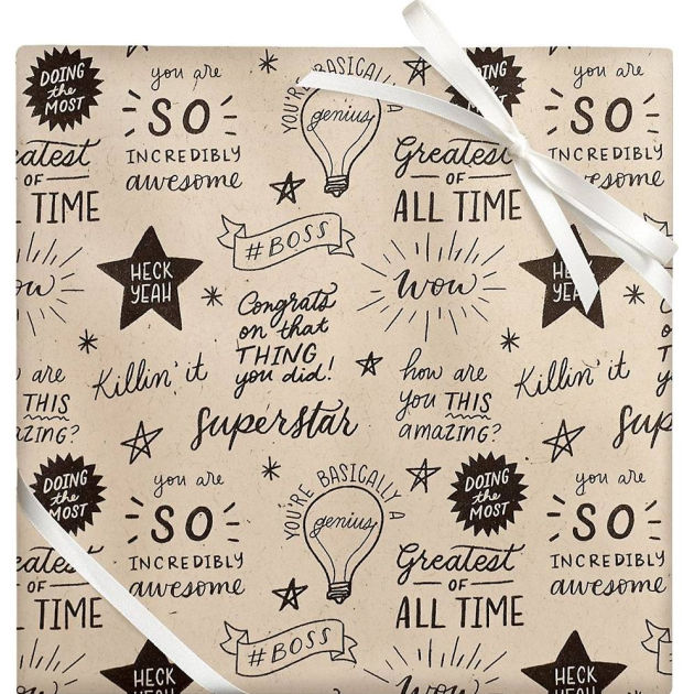 You Are So Incredibly Awesome Stone Wrapping Paper by PaperSource ...