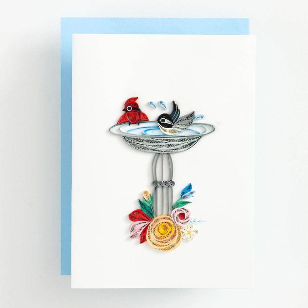 Quilling Bird Bath Card by QUILLING CARD LLC | Barnes & Noble®