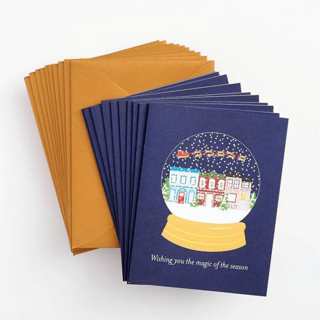 Snow Globe Holiday Card Set by PaperSource | Barnes & Noble®