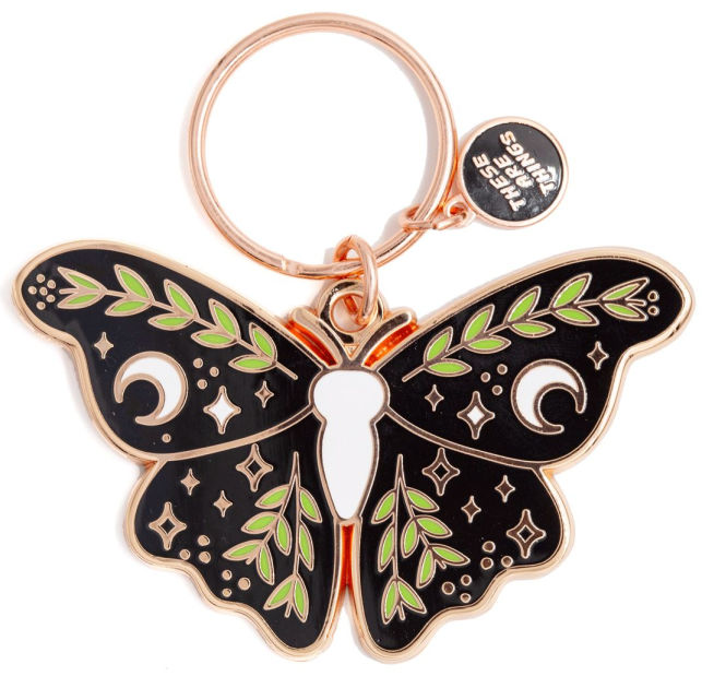Lunar Moth Enamel Keychain by These Are Things | Barnes & Noble®