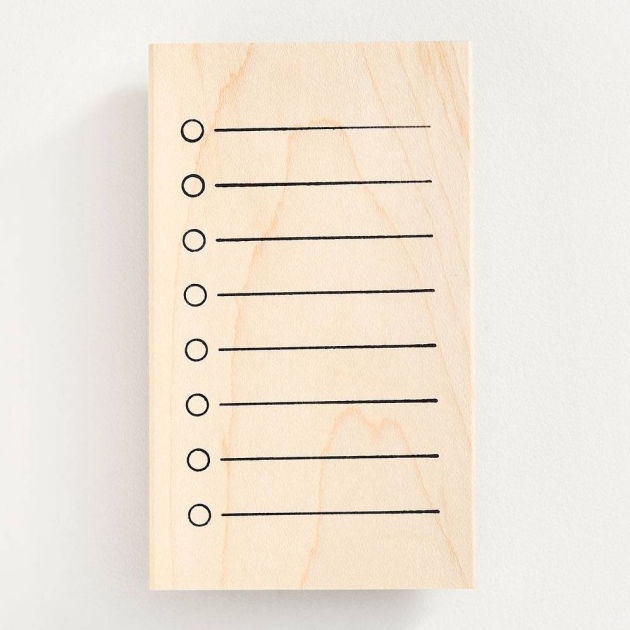 Circle Checklist Rubber Stamp by PaperSource | Barnes & Noble®