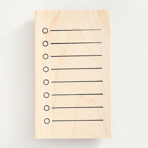 Circle Checklist Rubber Stamp by PaperSource | Barnes & Noble®