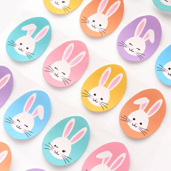 Pastel Bunny Face Stickers by American Crafts(Import) | Barnes & Noble®