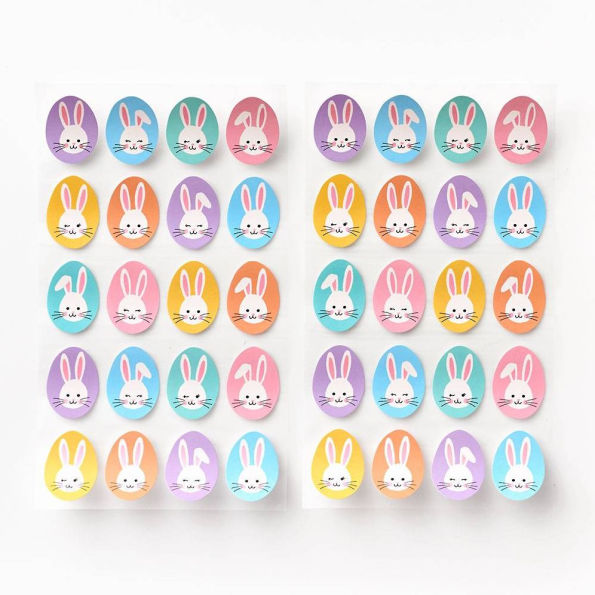 Pastel Bunny Face Stickers by American Crafts(Import) | Barnes & Noble®
