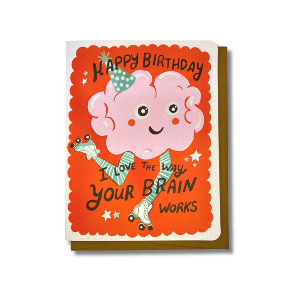 Brain Works Birthday Card by Wolf & Wren Press | Barnes & Noble®