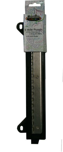 3 Hole Punch Ruler by Creative Colors | Barnes & Noble®