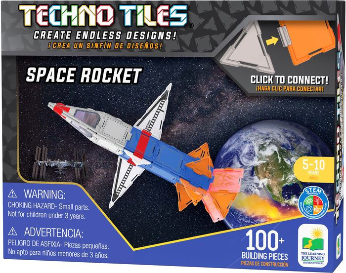 Techno Tiles Space Rocket 100+ pc set by The Learning Journey ...