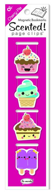 Scented Cherry Pie page clips bookmarks set of 4 by Remarks, Inc ...