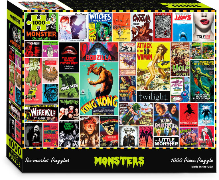 Monsters 1000-Piece Jigsaw Puzzle by Re-marks, Inc. | Barnes & Noble®