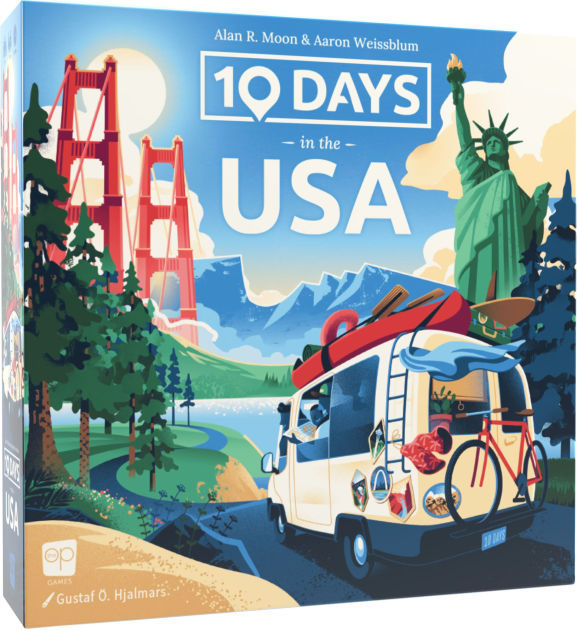10 Days in the USA by Alan R. Moon and Aaron Weissblum by USAopoly ...