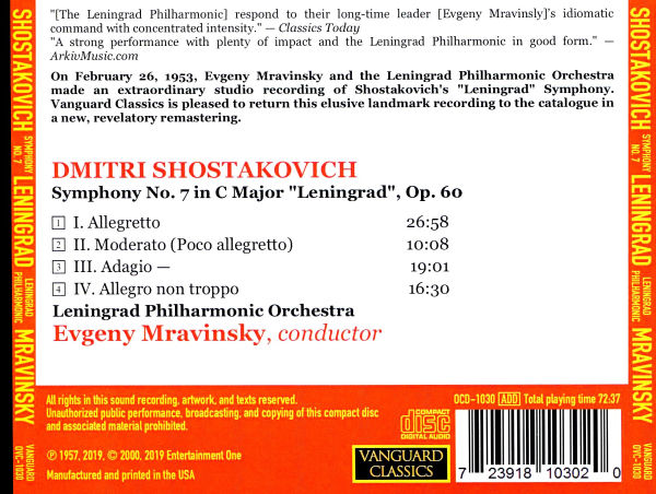 Shostakovich: Symphony No. 7 by Leningrad Philharmonic Orchestra | CD | Barnes & Noble®