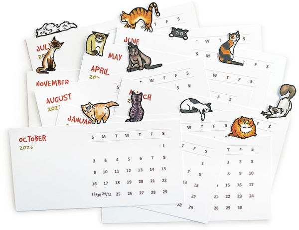 2026 Die Cut Cats Desk Calendar by Design Corner | Barnes & Noble®