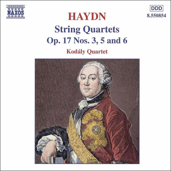 Haydn: String Quartets, Op. 17, Nos. 3, 5, and 6 by Kodaly Quartet | CD | Barnes & Noble®