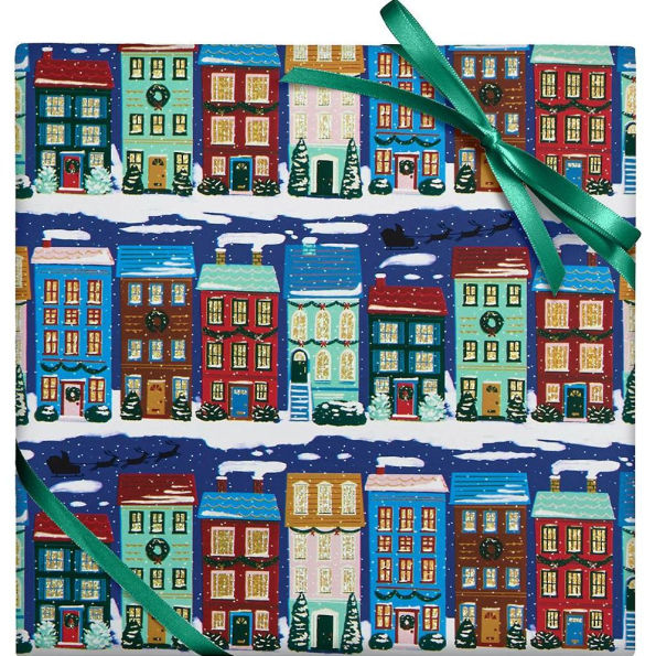 Holiday Houses Wrapping Paper by Design Design | Barnes & Noble®