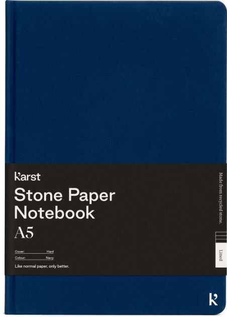 Karst Stone Paper A5 Hardcover Notebook - Navy (Lined) by Karst ...
