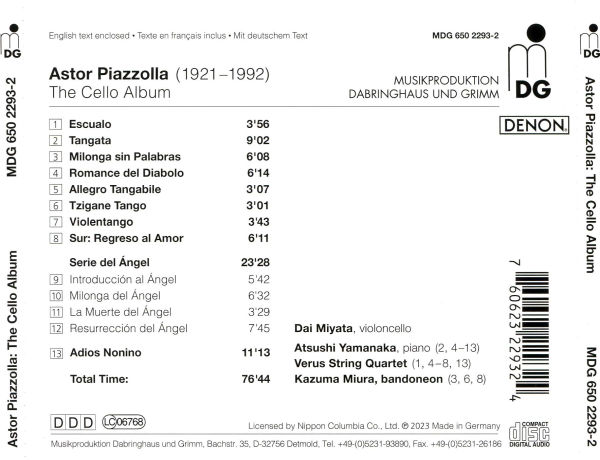 Astor Piazzolla: The Cello Album by Kazuma Miura | CD | Barnes & Noble®