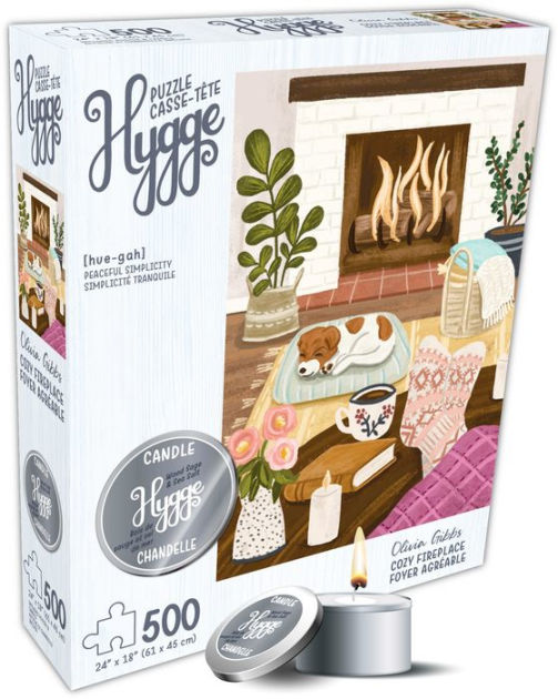 500 Piece Puzzle for Adults Hygge Collection "Cozy Fireplace" by Olivia ...