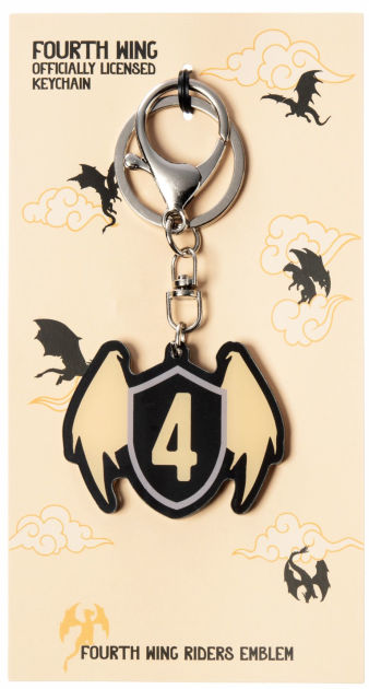 Fourth Wing Emblem Keychain by Kingdom of Threads | Barnes & Noble®