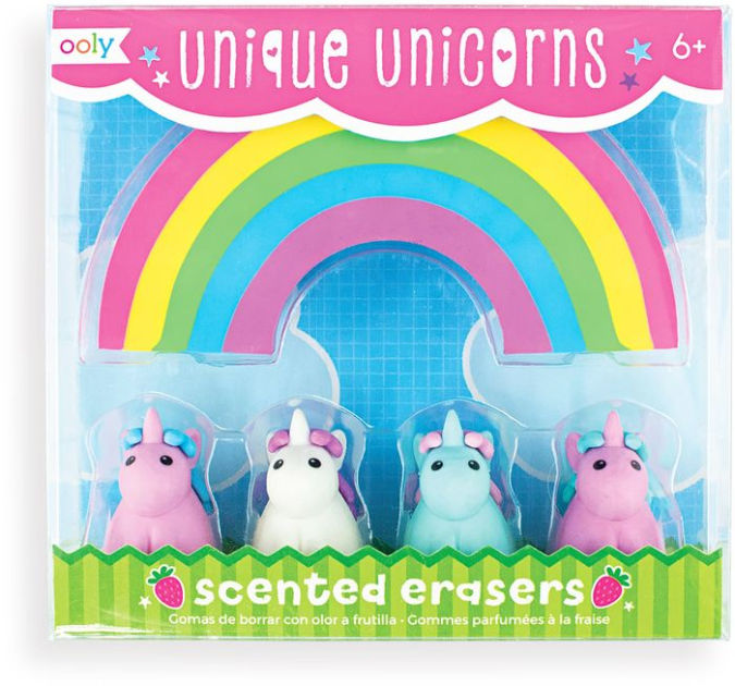 Unique Unicorns Scented Erasers - Set of 5 by OOLY | Barnes & Noble®