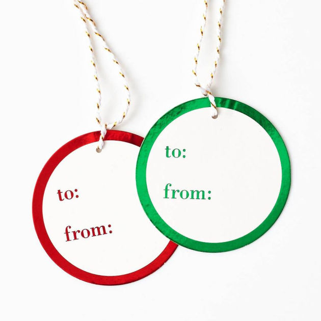 Red & Green Foil Circle Gift Tags by American Crafts | Barnes & Noble®