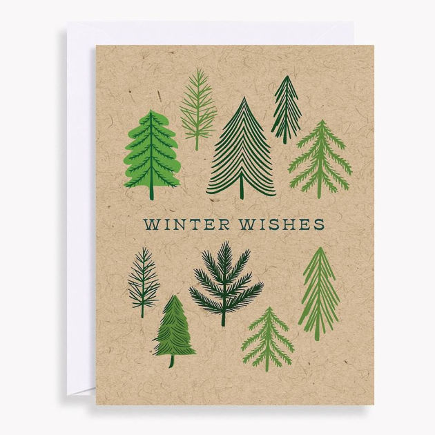 Holiday Boxed Cards Rustic Trees S/10 by Paper Source, Other Format ...