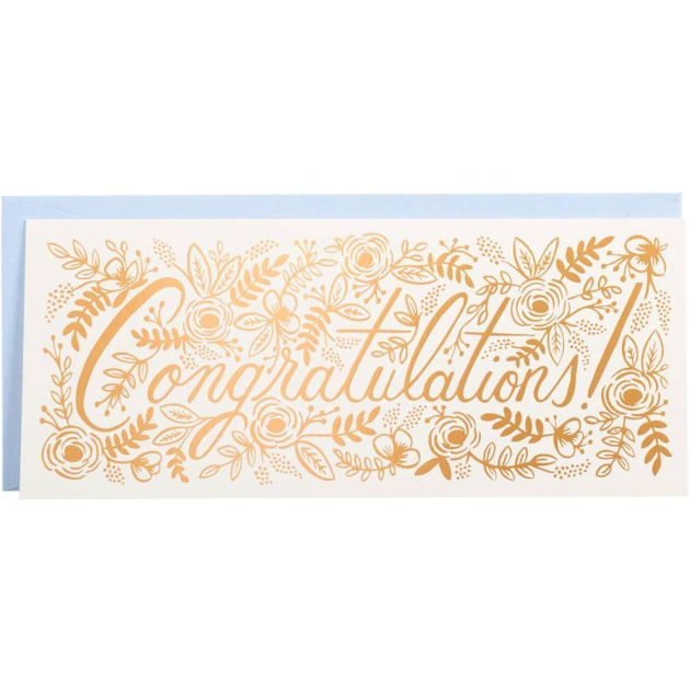 Copper Foil Congratulations Card by Rifle Paper Co. | Barnes & Noble®