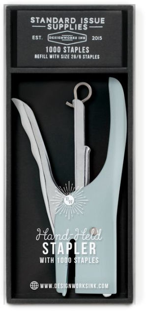 Light Blue Standard Issue Hand Held Stapler by Designworks Ink | Barnes ...