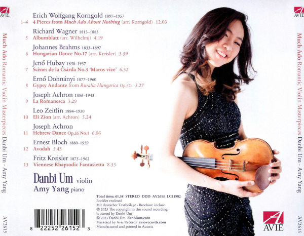 Much Ado: Romantic Violin Masterpieces by Danbi Um | CD | Barnes & Noble®