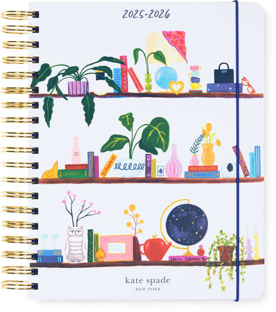 2025-2026 Kate spade New York 17 Month Mega Planner, Charmed Bookshelf ...